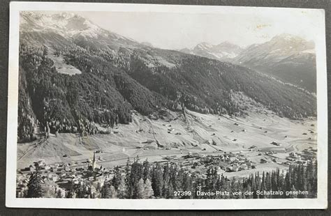 Davos Platz Von Der Schatzalp Gesehen Ca 1940 Gebraucht In Wabern