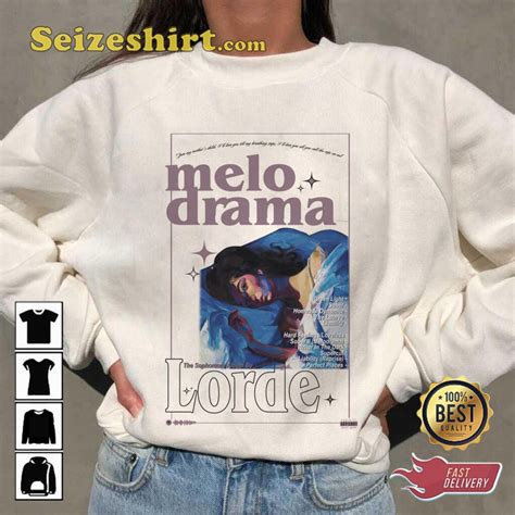 Melodrama Lorde Album Cover Tracklist T Shirt