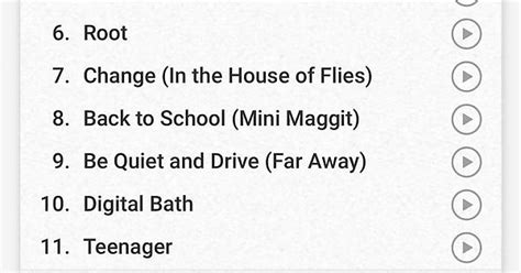 Epic Deftones Setlist From Nov 9th 2000 Album On Imgur