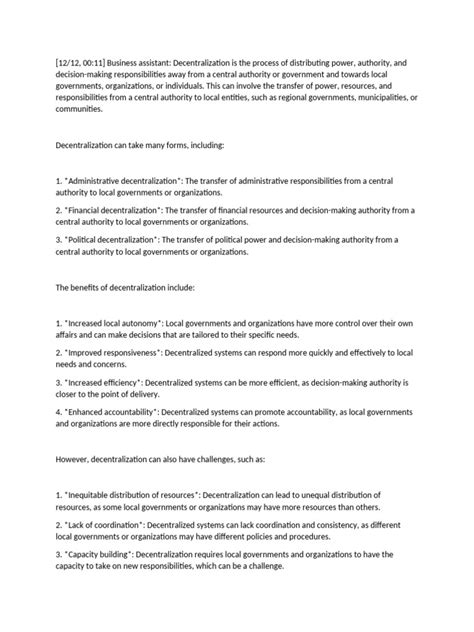 Decentralization Pdf Decentralization Poverty Reduction