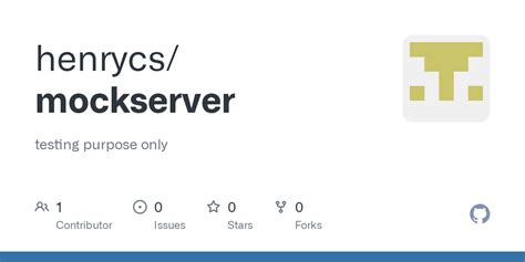 Github Henrycsmockserver Testing Purpose Only