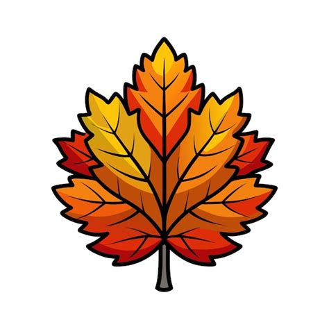 Fall Foliage Clipart Vector Ideal For Seasonal Projects And