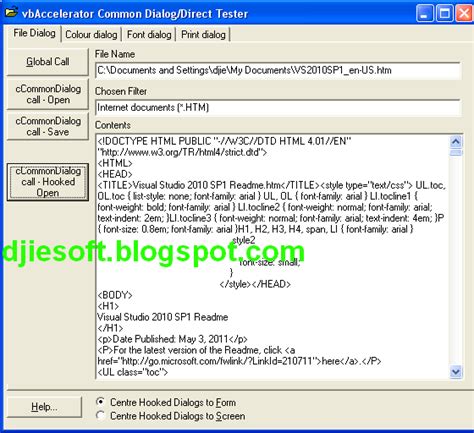 custom commondialog imagelist listview caption scroll timer vb6