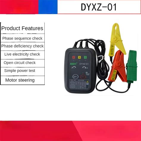 Duoyi Dyxz 01 Dyxz 02 3 Phase Detector Rotation Tester Non Contact Phase Sequence Detector Meter