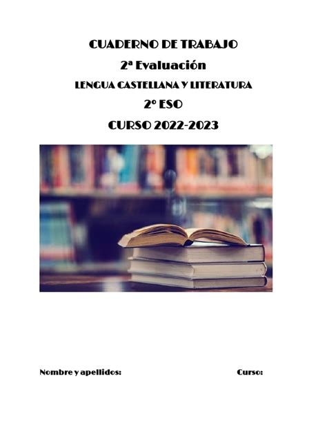 Cuadernillo 2 Evaluación 2º Eso Revisado Enero 2023 Pdf Adjetivo Sustantivo