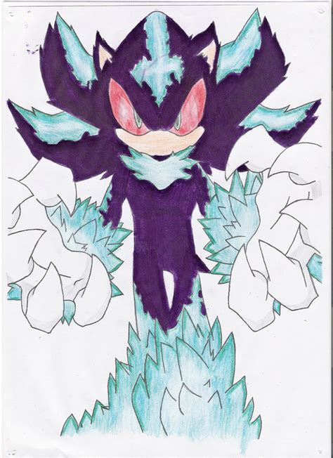 Mephiles The Dark Drawing 1 V2 By Thatonegib On Deviantart