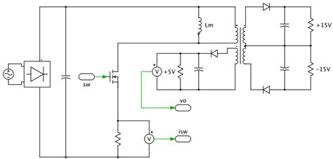 simulation of flyback converter