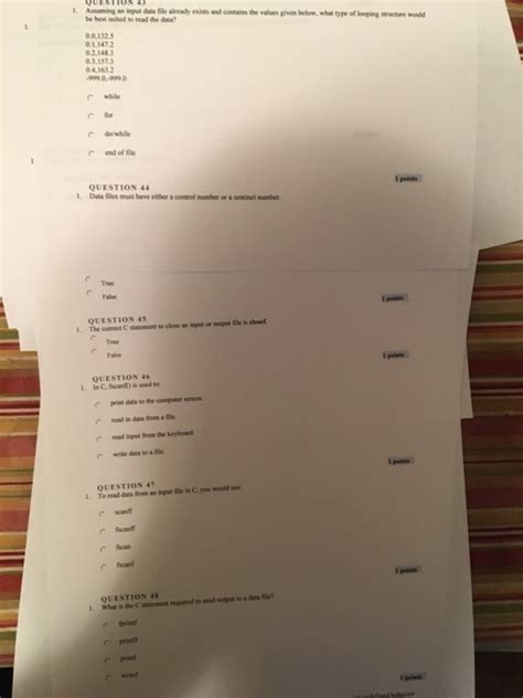 Solved Assuming An Input Data File Already Exists And