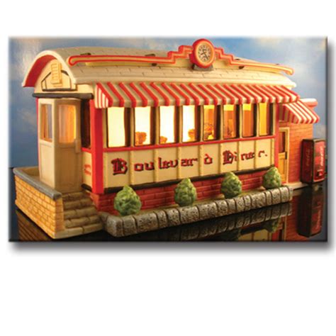 Dennys Classic Diner Porcelain Building 2006 My Little Town