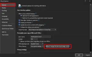 How To Change Word Background Color From Black To White In Dark Mode