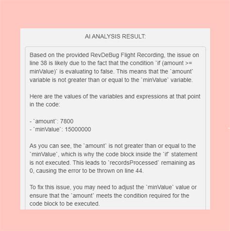 Ai Analysis Revdebug