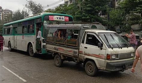သင်္ဃန်းကျွန်းမြို့နယ်တွင် ကား ၂ စီးတိုက်မိမှုကြောင့် ၅ ဦး ထိခိုက်ဒဏ်ရာရရှိ