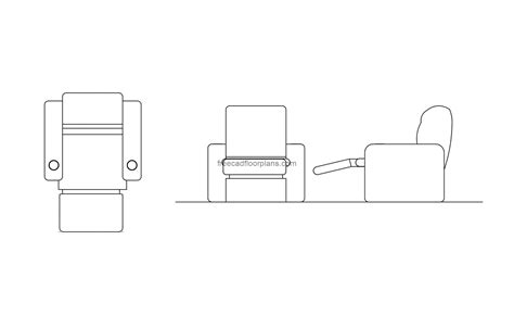 Recliner Free Autocad Block Free Cad Floor Plans