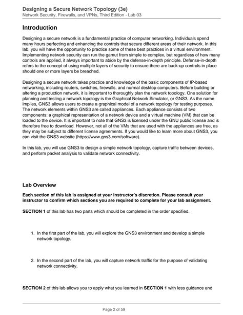 Solution Designing A Secure Network Topology 3e Studypool