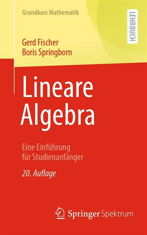 Lineare Algebra Gerd Fischer Buch Jpcde