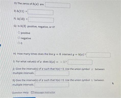 Solved The Graph Of Y H X Is Given Below Answer Each Of Chegg Com