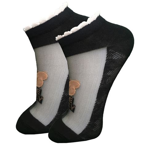 قیمت و خرید جوراب ساق کوتاه زنانه دکتر جوراب مدل پنبه شیشه ای طرح خرس