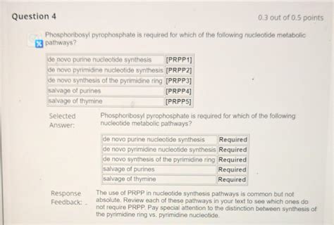 Solved Phosphoribosyl Pyrophosphate Is Required For Which Of