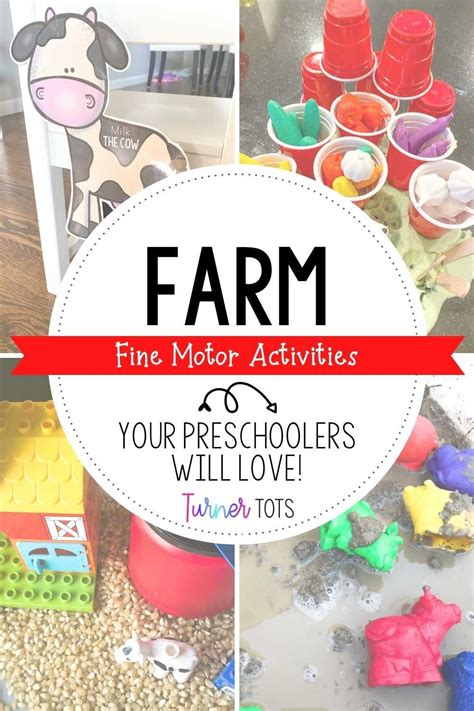 Farm Fine Motor Activities To Herd In Neat Handwriting Turner Tots
