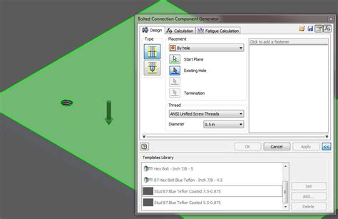 Solved Bolted Connections Creating Tapped Holes Autodesk Community