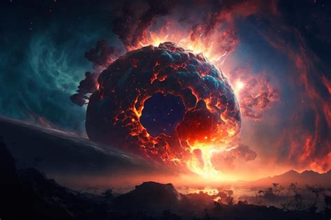Premium Photo Planet Explode Wallpaper