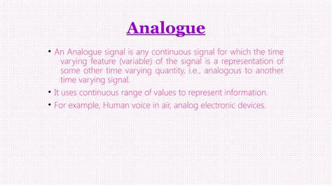 Analogue And Digital Odp