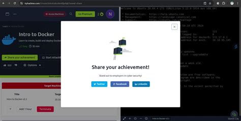 Docker Cybersecurity Tryhackme Gitam Skilldevelopment Gnana Deepika Nadella