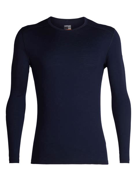 Thermo Layer Mens Merino 200 Oasis Long Sleeve Crewe Thermal Top
