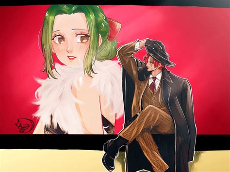 Shanks And Makino Veil Drawn By Anyumii Danbooru