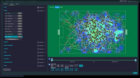 analytical data heat map show wrong position of passes received match
