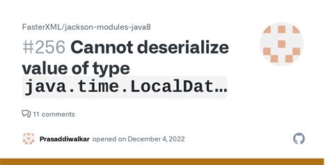 Cannot Deserialize Value Of Type Java Time Localdate From String