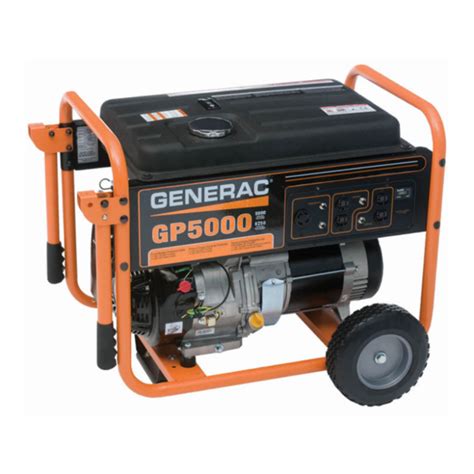 Generac Power Systems Gp5000 Gp Series Specification Pdf Download
