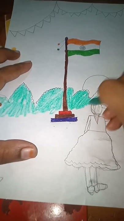 स्वतंत्रता दिवस ड्राइंग I Love My India ️ ️ ️🌹🌹 Happy Independence Day Youtube