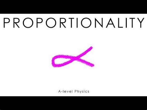 Proportionality Graphs A Level Physics