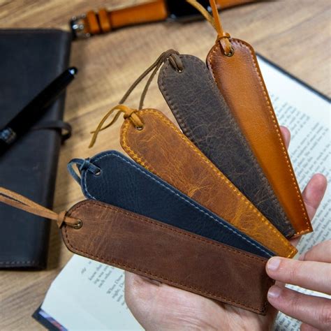 Leather Bookmarks Etsy