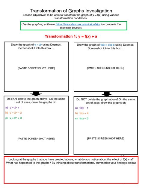 Graph Transformations Investigation 2 Pdf Mathematical Relations Discrete Mathematics
