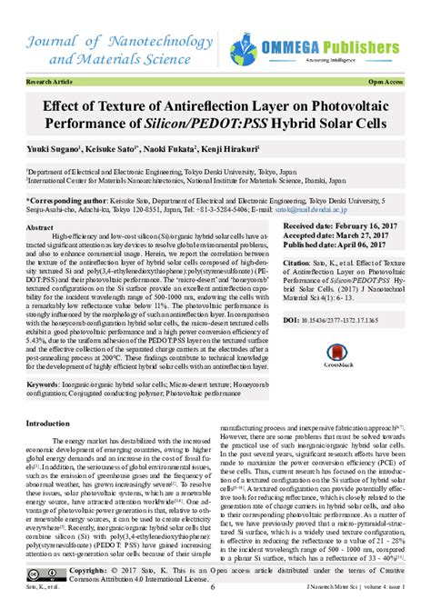 Pdf Configuration Effect Of Antireflection Layer On Photovoltaic