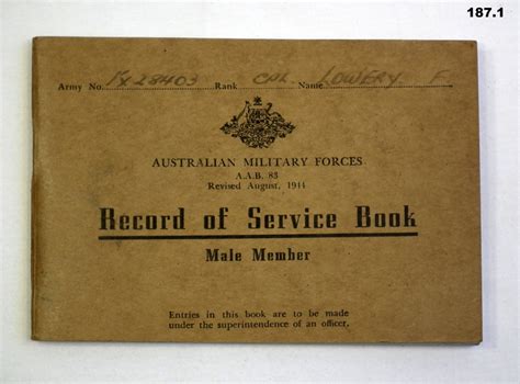 Administrative Record Record Of Service Discharge And Licence 3 G W G And S Ww 2