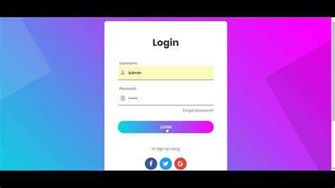 How To Create A Login Form Htmlcss Youtube