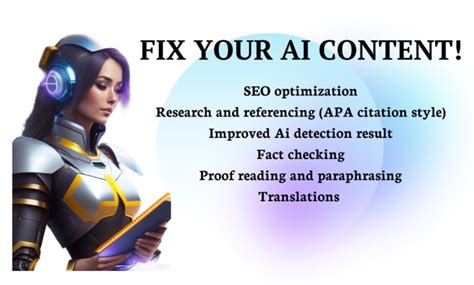 Edit Ai Generated Content By Fact Checking And Source Referencing Apa Citation By Viviandd Fiverr