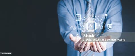 Ai 기술 인공 지능 기술 스마트 로봇 Ai 인공 지능을 사용하여 명령 프롬프트를 입력하여 무언가를 생성하고 미래 기술 변환 Ai와 채팅 개념에 대한 스톡 사진 및 기타