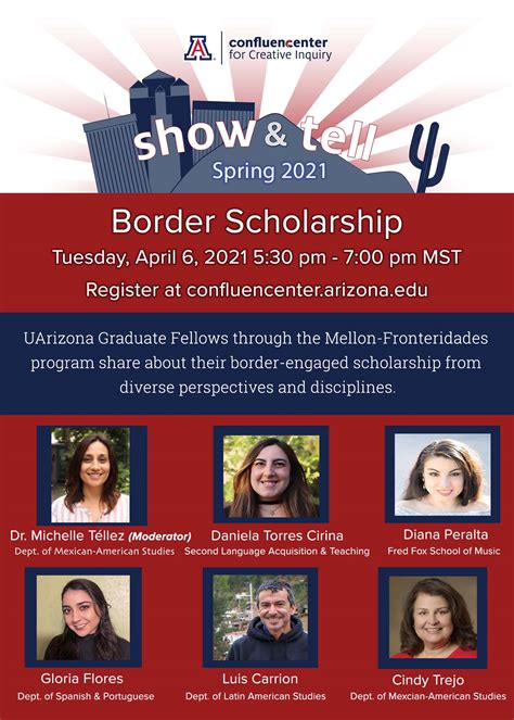 Register Now For Virtual Show And Tell “border Scholarship” Confluencenter