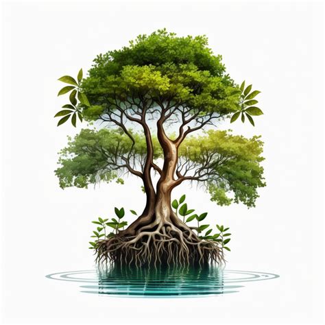 Premium Photo Creative Digital Art Mangrove Tree
