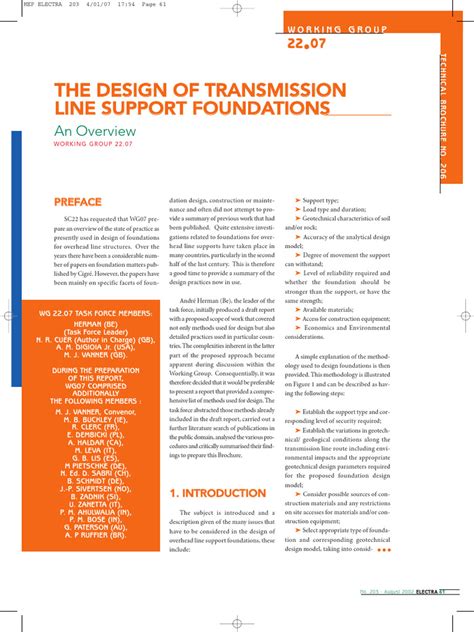 The Design Of Transmission Line Support Foundations An Overview Pdf Deep Foundation