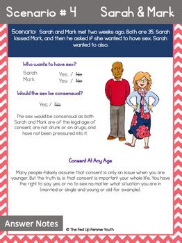 Consent Scenarios Sex Education For Teens And Youth By Mama Lucy S Youth
