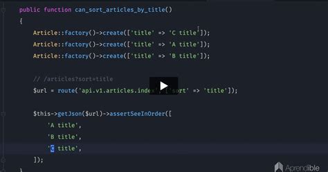 Lección 19 Cómo Ordenar Registros Con Eloquent Desarrollo De Una Api