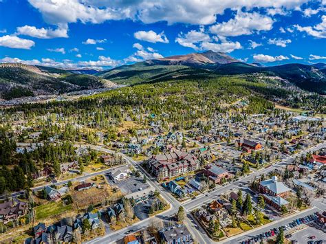 Overflightstock™ Breckenridge Ski Resort And Town Colorado Aerial