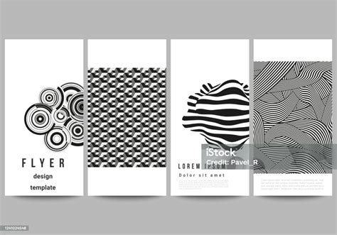 전단지 배너 디자인 템플릿의 편집 가능한 레이아웃의 최소 벡터 그림 동적 구성과 최소한의 평면 스타일의 최신 기하학적 추상적 인