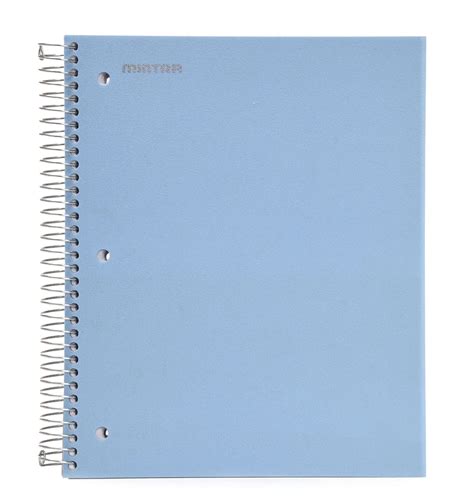 5 Subject School Notebook With Multi Plastic Cover And Five Pockets 200 Wide Ruled Durable