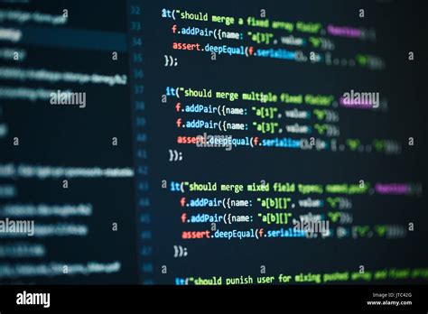Software Computer Programming Code Stock Photo Alamy